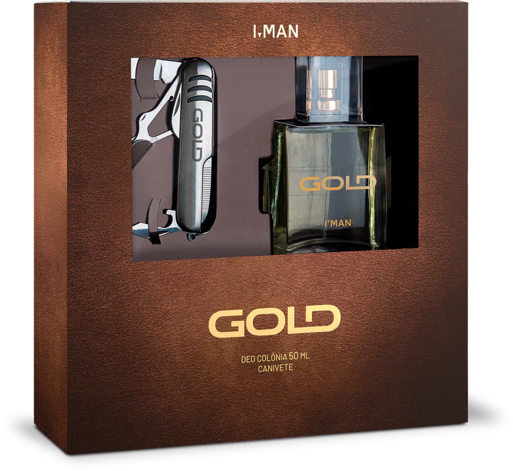 Kit Gold Deo Colônia 50ml + Canivete
